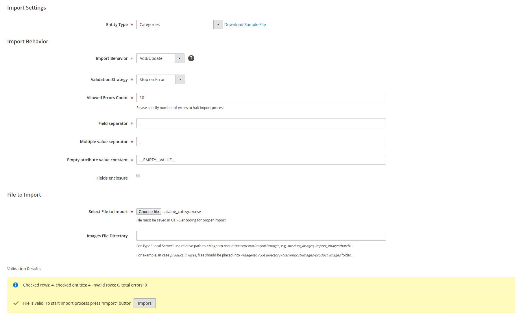 Magento 2 Categories Import Export Extension | Categories Import Export