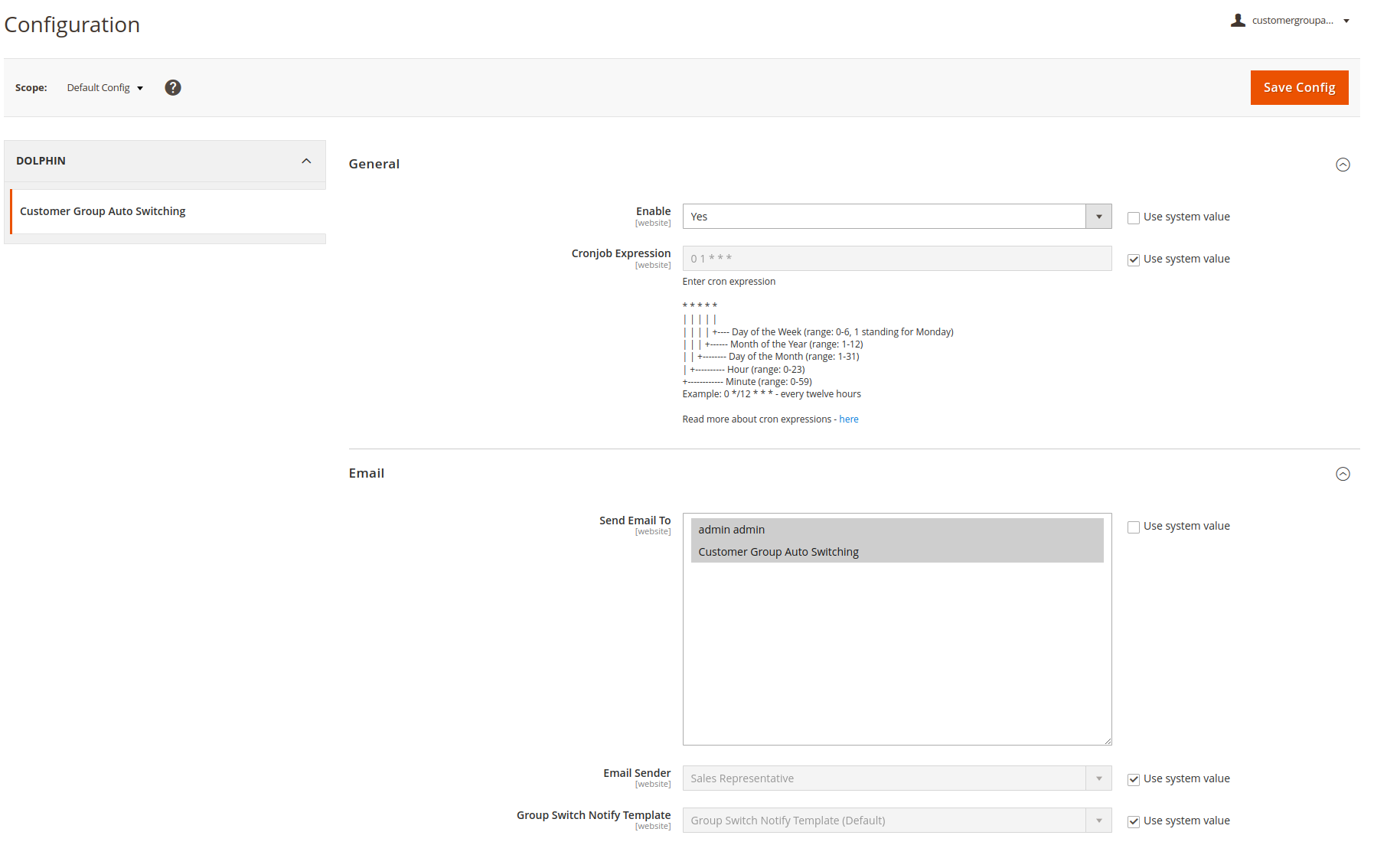 Auto Group Switching for Magento 2